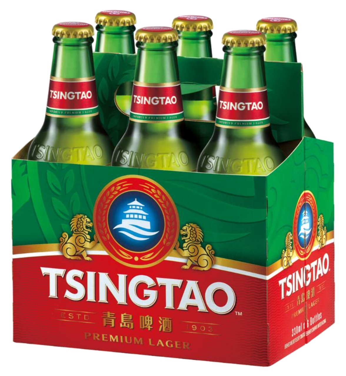 Tsingtao Bier 6er Pack (Inhalt 6x33 ml) | Bier Spirituosen | Weine ...
