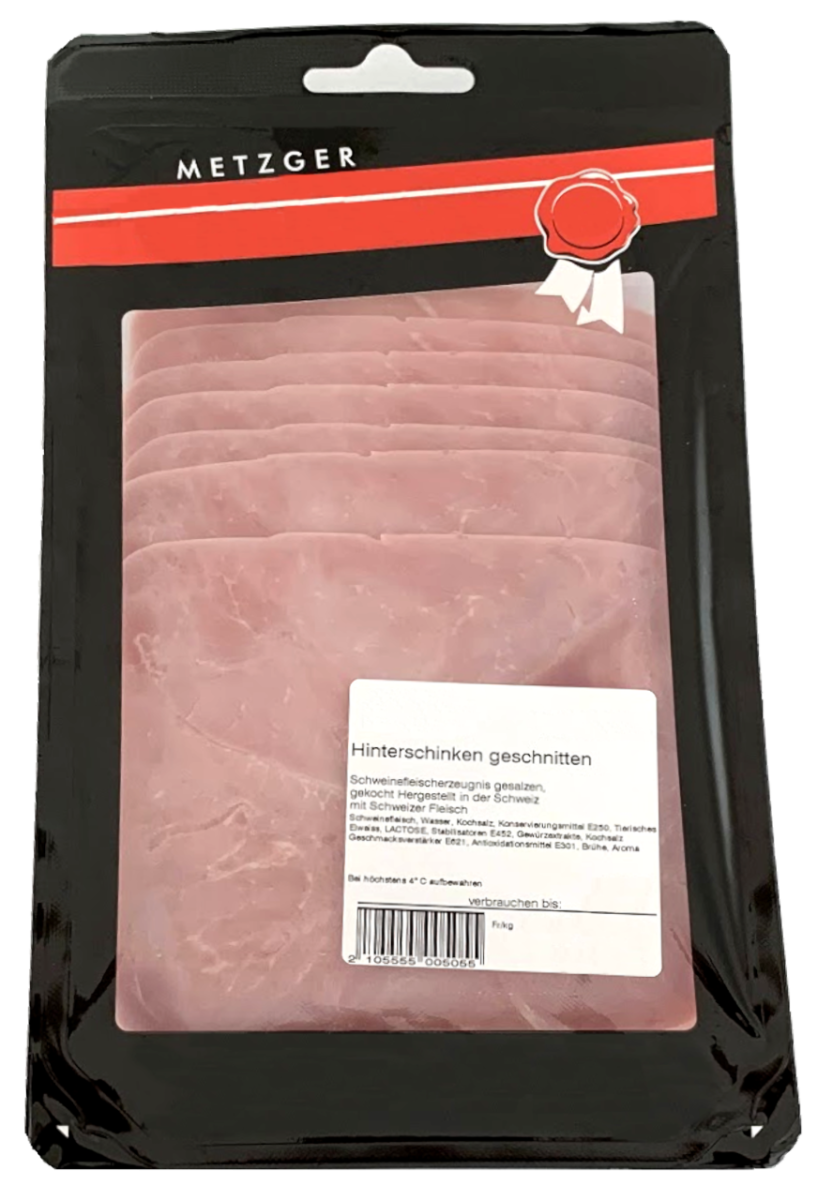 ca. 170 g Hinterschinken (geschnitten) | Fleisch | comestibles.ch